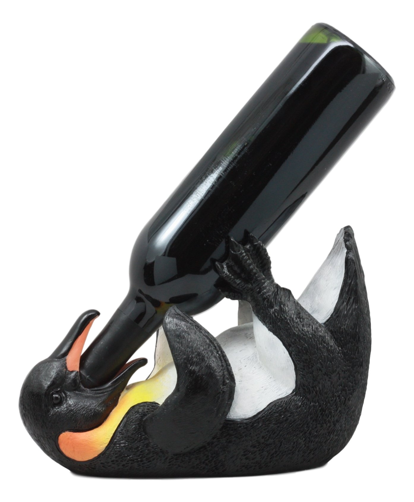 Ebros South Pole Emperor Penguin Wine Holder Birds of Antarctica Happy Feet Bottle Caddy Figurine Kitchen
