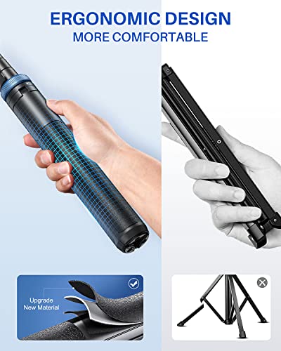 π‘π²ππ²ππ iPhone Tripod, ANGFLY 60" Selfie Stick Tripod with Remote, Travel GoPro Tripod for iPhone Compatible with iPhone 14 Pro Max /13 Pro / 12 Pro Max/Samsung S21 Ultra/GoPro/Camera
