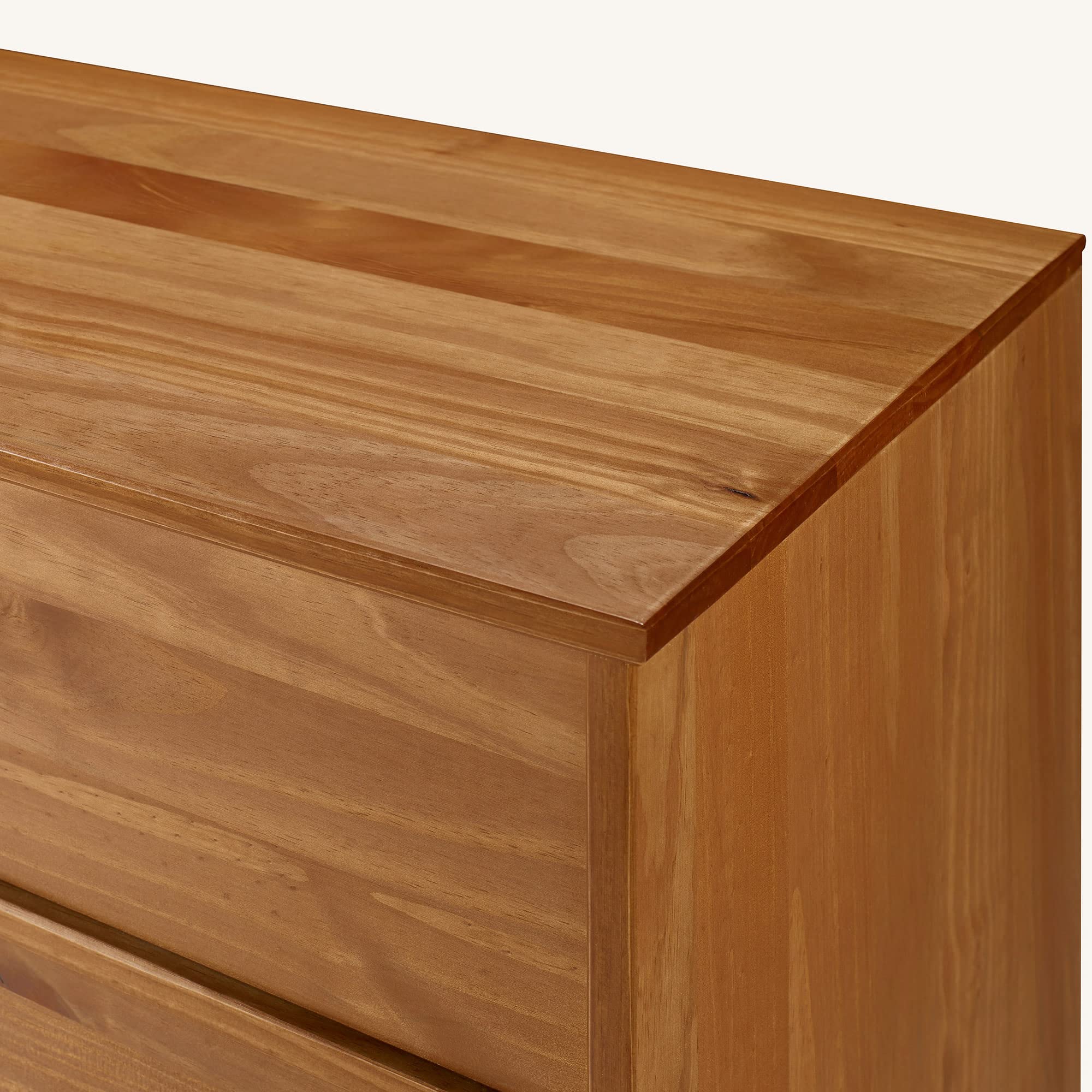 Delacora BDR6DSLDRCA WE-BDR6DSLDR Austin 52" Wide 6 Drawer Wood Mid-Century Modern Dresser with Cutout Handles