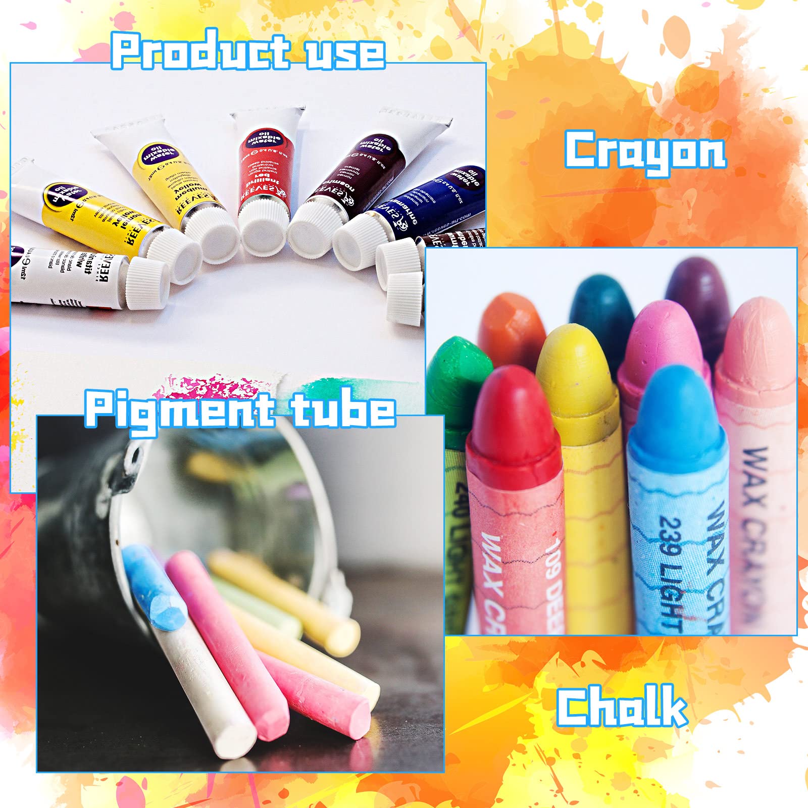 Pajean 10 Pieces Crayon Storage Containers Back to School Clear Plastic Crayon Case Crayon Organizer Boxes for Kids, Cards Small School Supplies Organizers Boxes