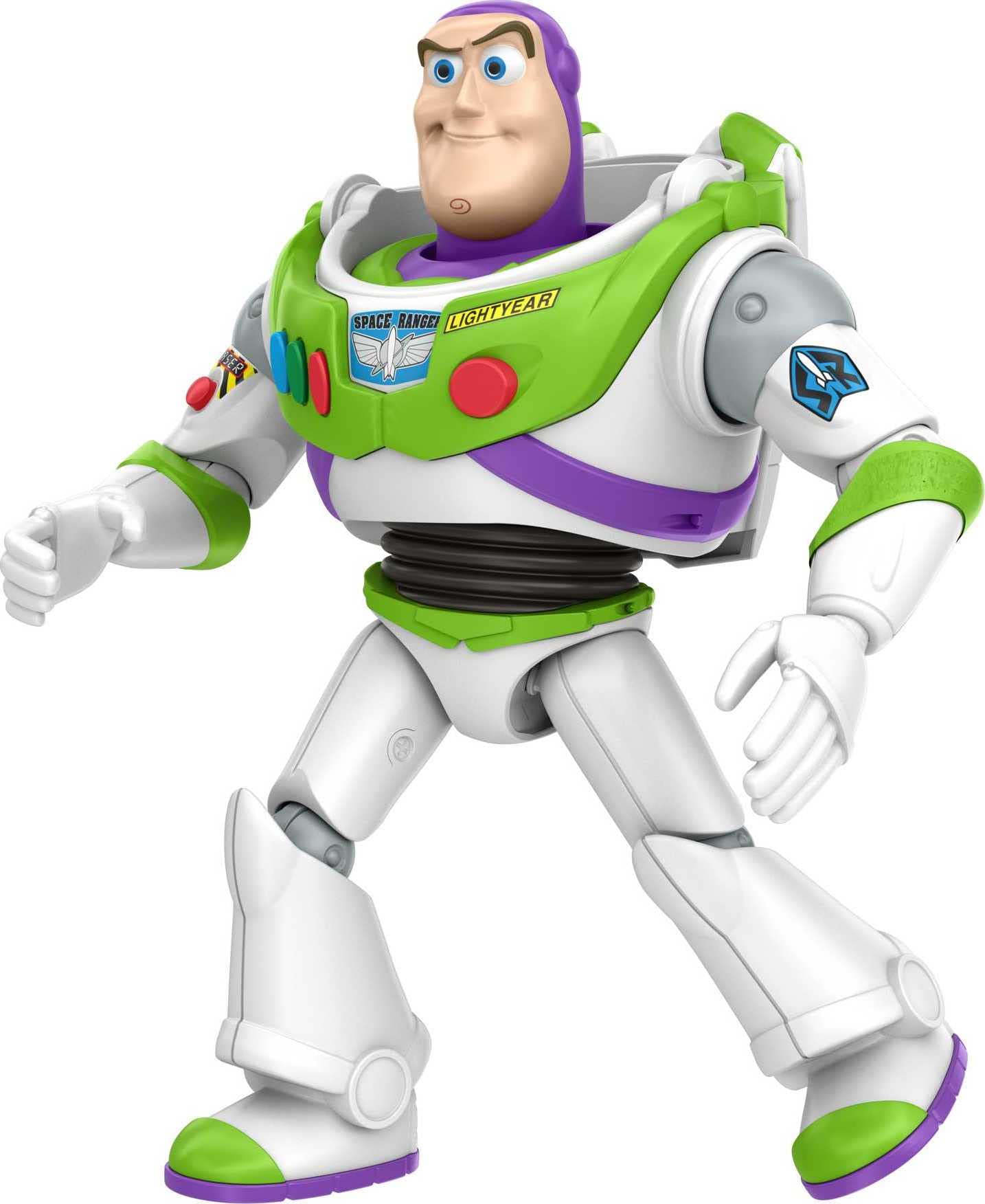 Disney Pixar Toy Story Blaster Training Buzz Large Action Figure, 12 in Scale, Authentic Posable Detailed, Movie Collectable, Gift Ages 3 Years & Up