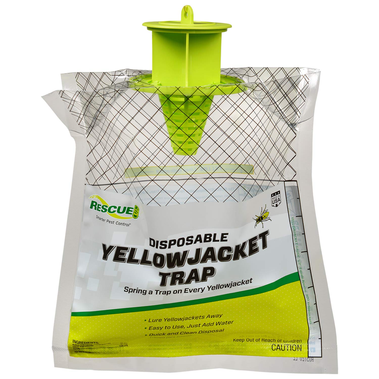 RESCUE! Disposable Yellowjacket Trap - Mountain & Pacific Formula - 11 Traps