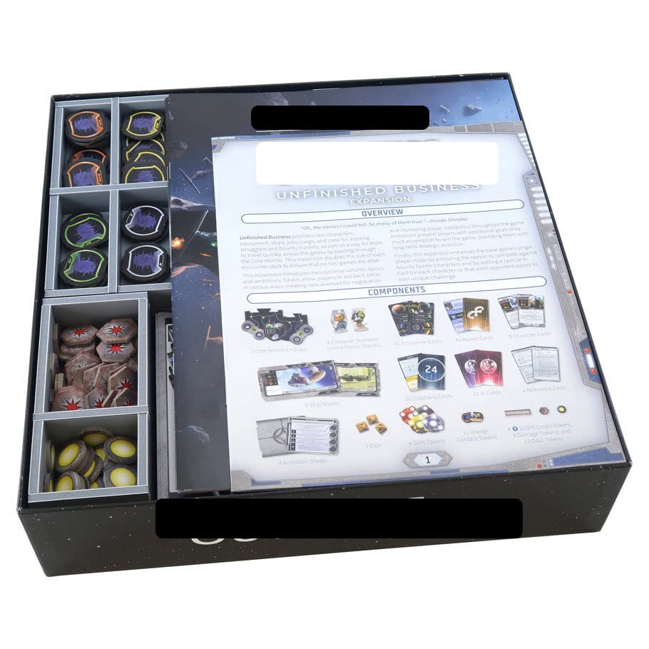 Folded Space Box Inserts Board Game Star Wars Outer Rim and Expansion FS-SWORIM