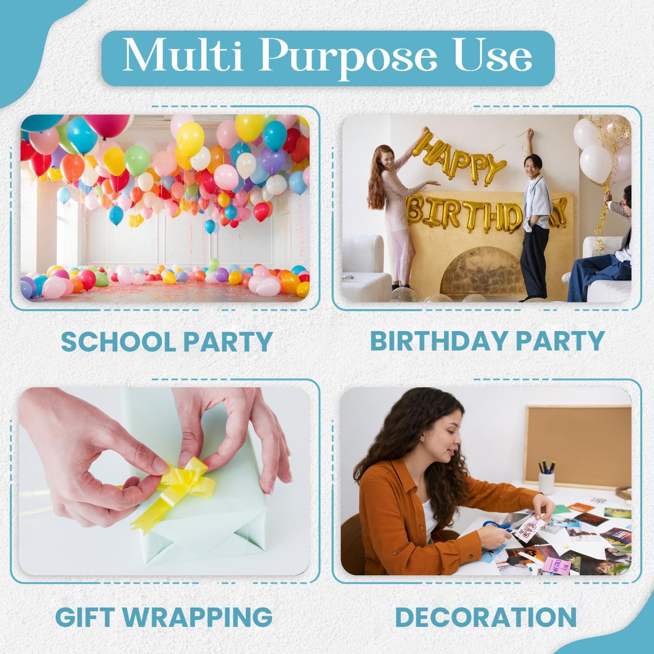 IDOTIFIX Balloon Glue Points Dots Double Sided 1000 Pcs, Balloon Tape for Arch, Wedding Decoration, Birthday Celebration and Home Made Crafts for Christmas Decorations