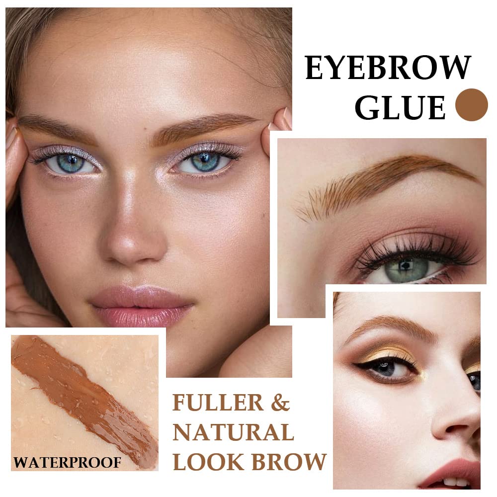Eyebrow Gel, Eyebrow Color Mascara, Brow Gel, Brow Kit Eyebrow Tinted Gel Set, Eyebrow Repair Liquid Brows Styling Beauty Salon Home Use Makeup, Waterproof Transfer-Proof Cruelty Free - 2 Pack Auburn
