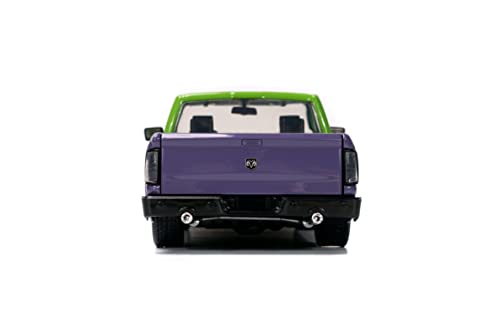 Marvel 1:24 Dodge Ram 1500 Die-Cast Car & 2.75" Incredible Hulk Figure, Toys for Kids and Adults
