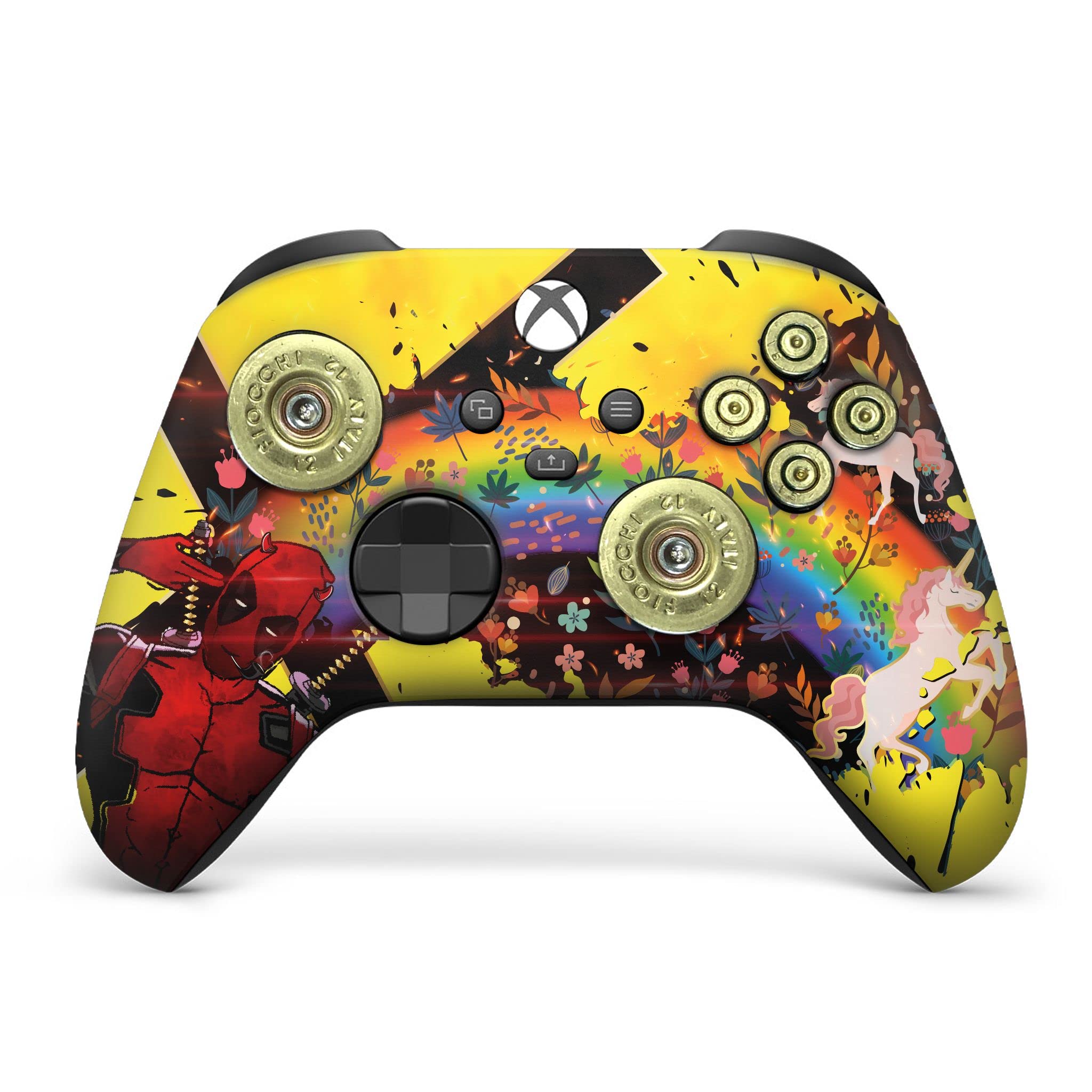 DreamController Deaddpool X Custom X-box Controller Wireless compatible with X-box One/X-box Series X/S Proudly Customized in USA with Permanent HYDRO-DIP Printing (NOT JUST A SKIN)