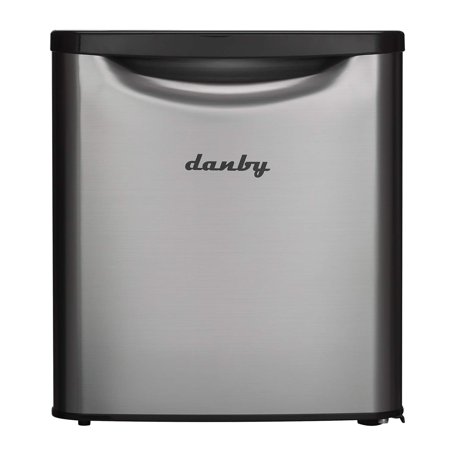 Danby DAR017A3BSLDB-6 1.7 Cu.Ft. Mini Fridge, Compact Countertop Refrigerator For Bedroom, Living Room, Kitchen, Office, Desk, E-Star Rated In Fingerprint Free Stainless Finish