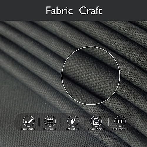 Stenffy Handmade Work Aprons,Cotton Canvas Aprons,Multiple Pockets,Adjustable Cross Back Weight Apron,BBQ,Cafe,Chef,Carpenter Apron,Aprons for Men&Women,Sizes M to XXL,Black Apron