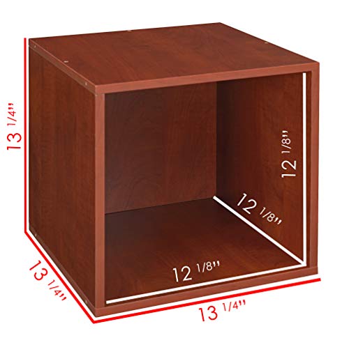 Niche Cubo Storage Organizer Open Bookshelf Set- 2 Cubes- Cherry