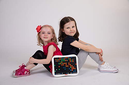 Quercetti Peg Brite Light-Up Toy - Design and Create Mosaic Art on The Peg Board with 120 Pegs & Bright LED Lights, Promotes Creative Thinking and Fine Motor Skills, for Kids Ages 3 Years & Up