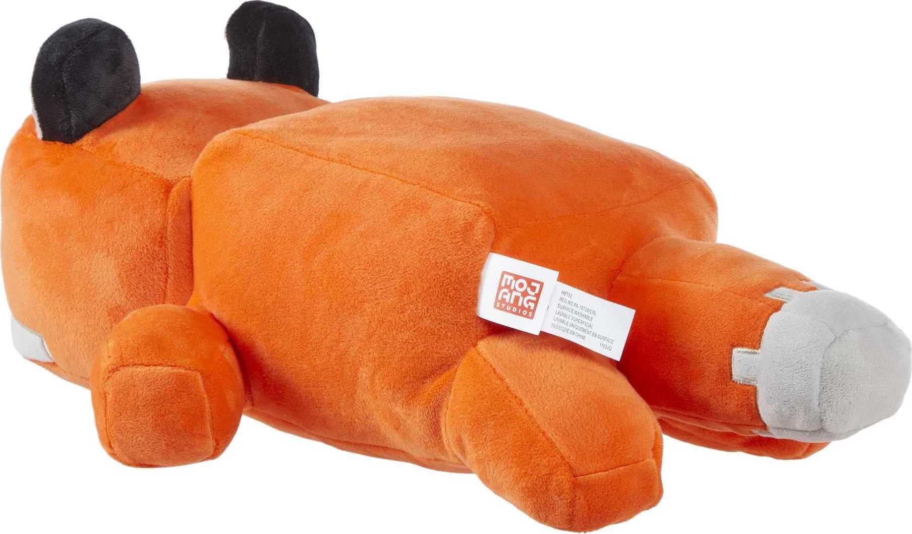 Mattel Minecraft Plush Fox 12-Inch Stuffed Animal Figure, Floppy Soft Doll Inspired by Video Game Character, Collectible Toy
