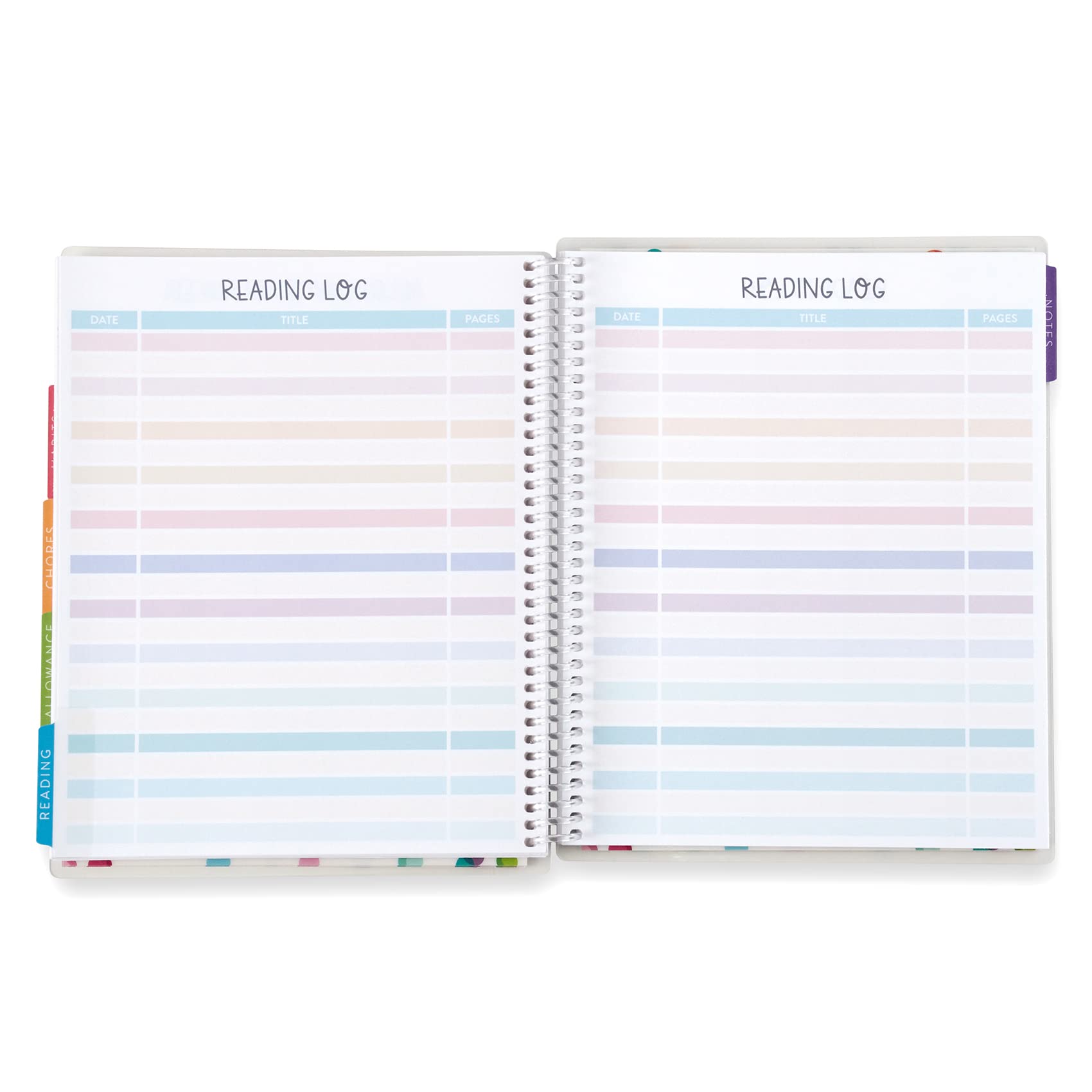 Erin Condren 7" x 9" Coiled Prompted Notebook - Kids Ultimate Checklist. 160 Perforated Pages of 80Lb Mohawk Paper. Age-Appropriate Trackers and Checklists with 6 Tabs