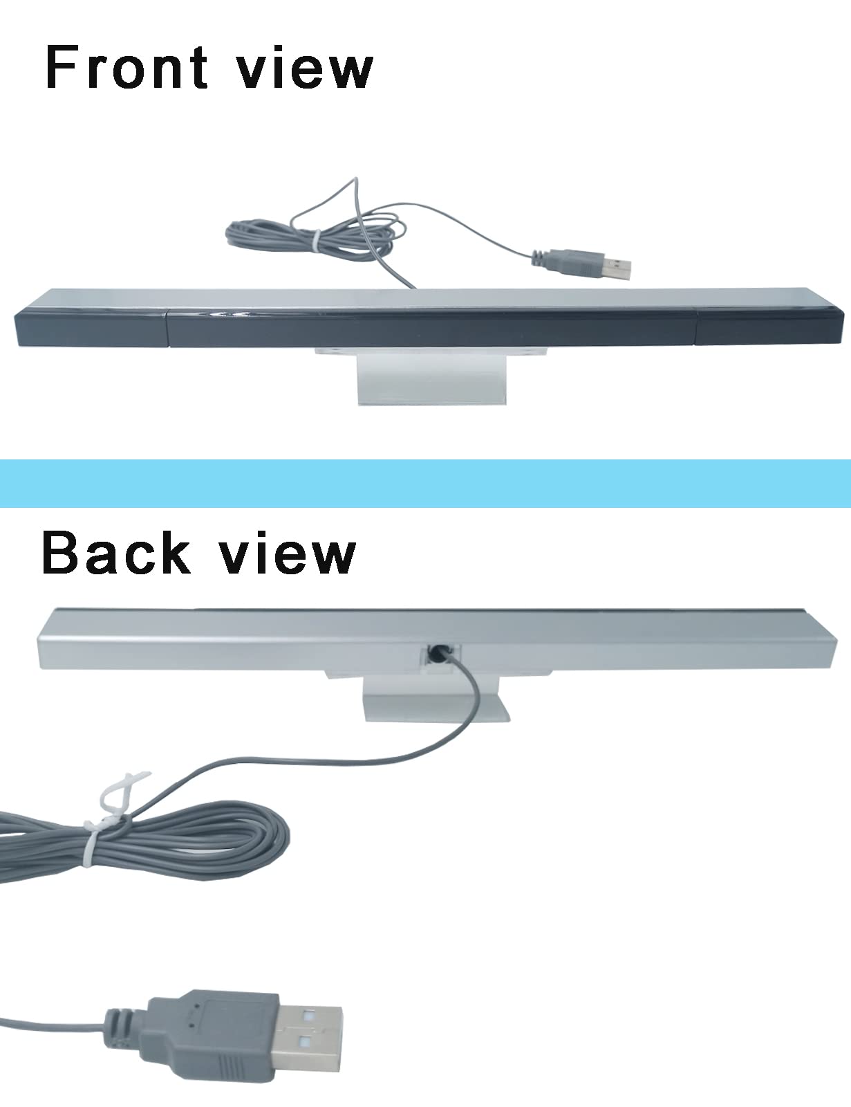 Otakulicious Wii Sensor Bar USB for Wii U Motion Dolphin Bar for Nintendo Console