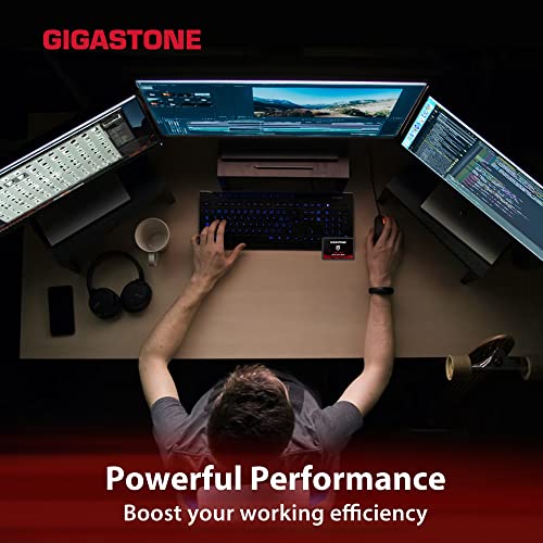 Gigastone Game Turbo 256GB SSD SATA III 6Gb/s. 3D NAND 2.5" Internal Solid State Drive, Read up to 520MB/s. Compatible with PC, Desktop and Laptop, 2.5 inch 7mm (0.28”)