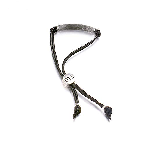 Dckazz Friends don't Lie Bracelet Handstamped Letter Bar Bangle Chain for Women Eleven Jewelry