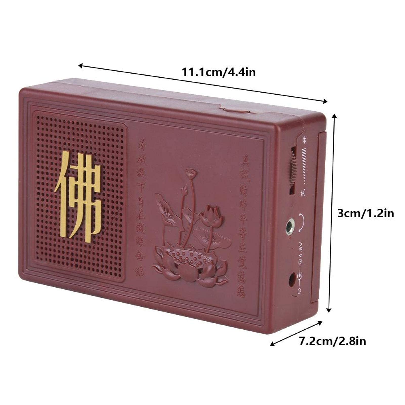 Oumefar Portable Buddha Music Player, Buddha Machine Electronic Singing Machine Buddha Music Gift Great Compassion 16-in-one Buddha Machine Lotus Edge Buddha Portable Buddha Machine