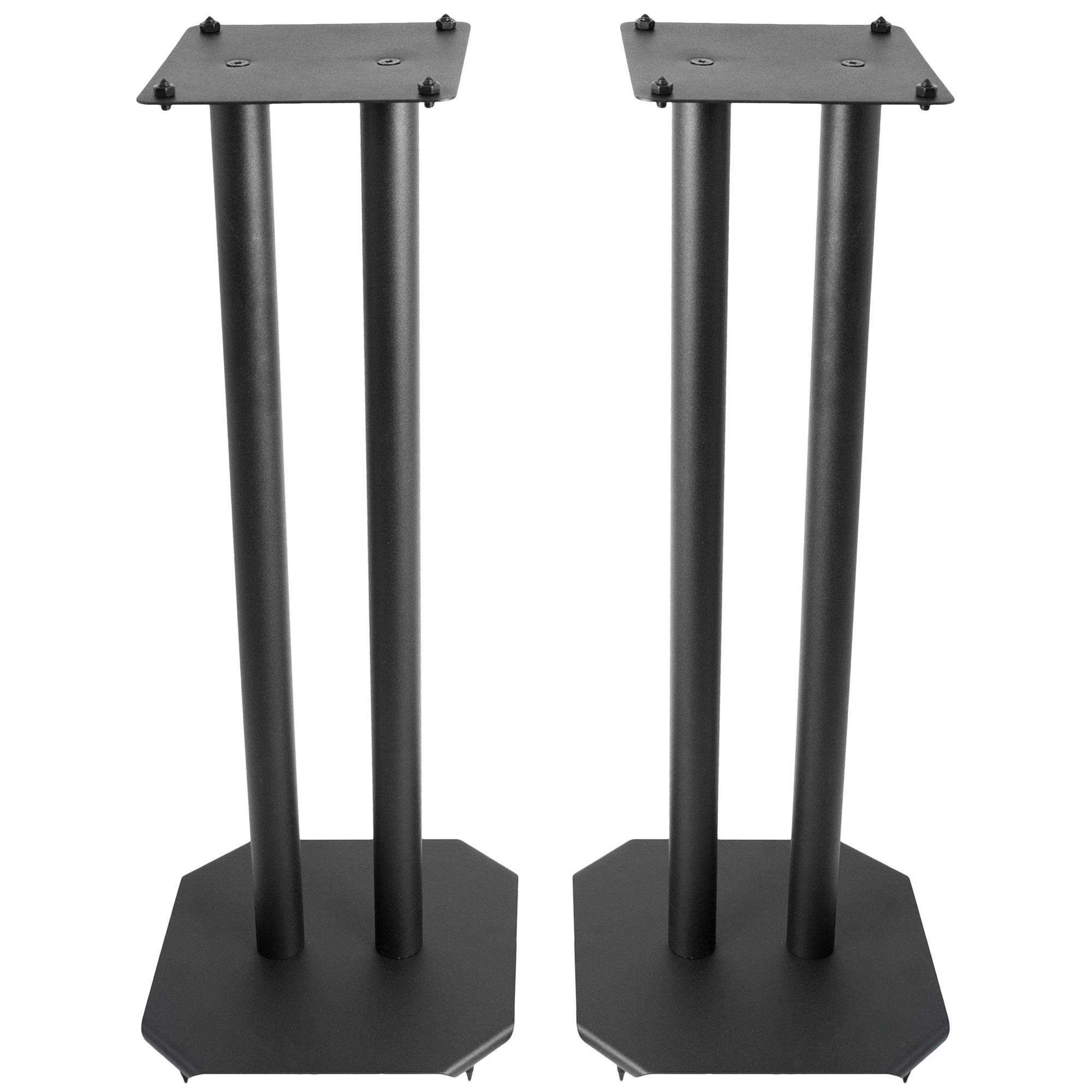 VIVO Premium Universal 25 inch Floor Speaker Stands for Surround Sound and Book Shelf Speakers, 2 Stands Included, STAND-SP03B…