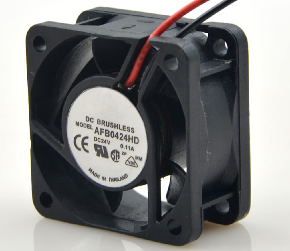 for AFB0424HD 24V 0.11A 2.64W 6000RPM 13.46CFM 40X40X20MM 2-Wire Cooling Fan