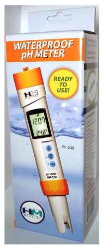 HM Digital PH-200 Waterproof pH Meter, 0-14.00 pH Range, 0.01 pH Resolution, +/- 0.02 pH Readout Accuracy
