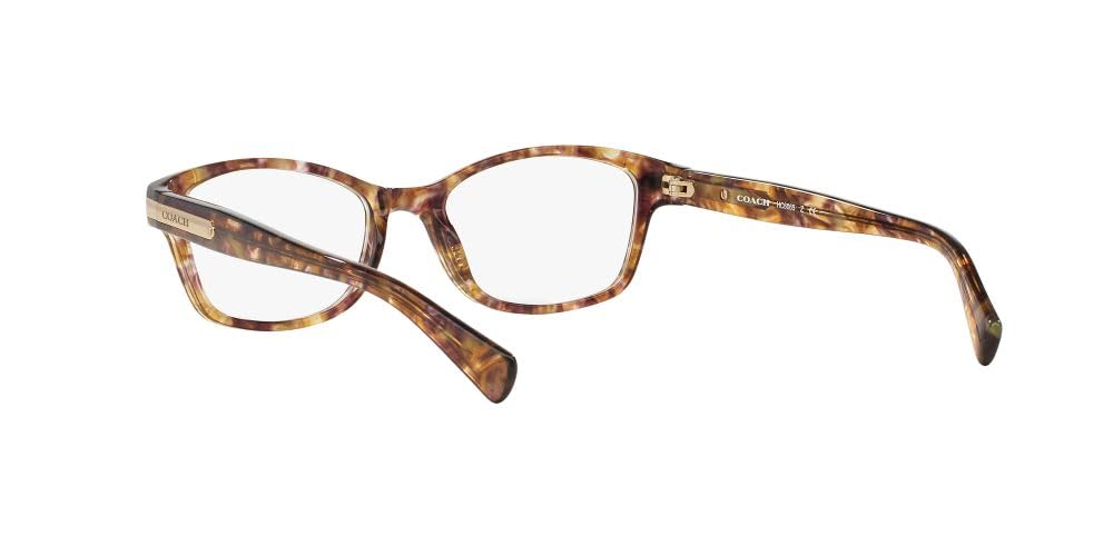 Coach HC6065 Prescription Eyewear Frames, Light Brown Confetti Tortoise/Demo Lens, 51 mm