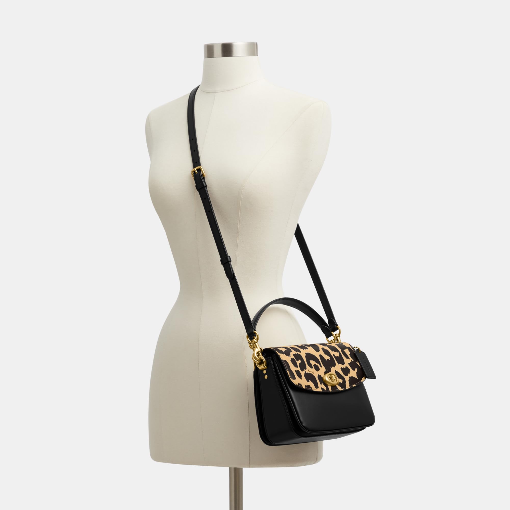 COACH Leopard Print Cassie Crossbody 19, Leopard Multi