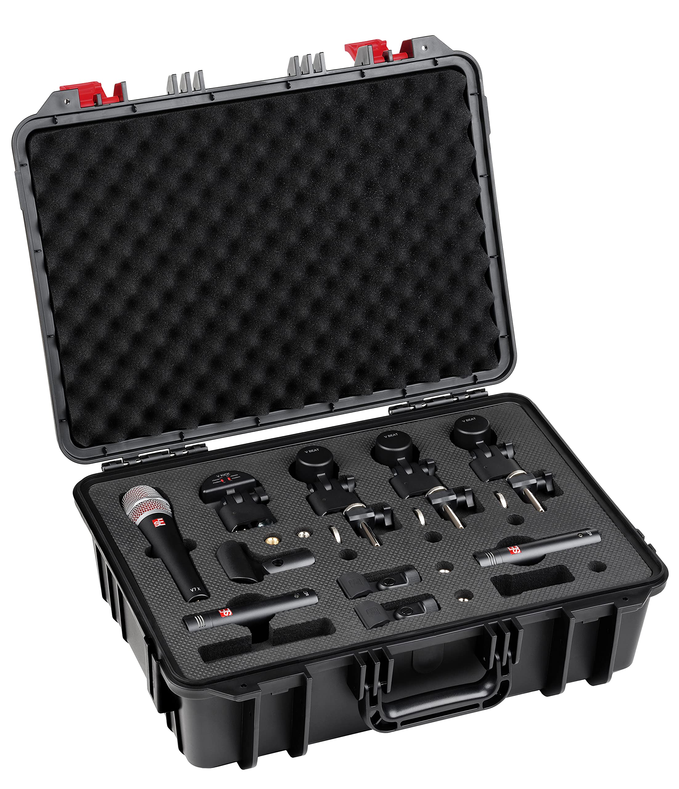 SE ELECTRONICS - V Pack Club Feat. V Kick 2 V Beat W/Clamps V7 X Pair of SE7 with Case