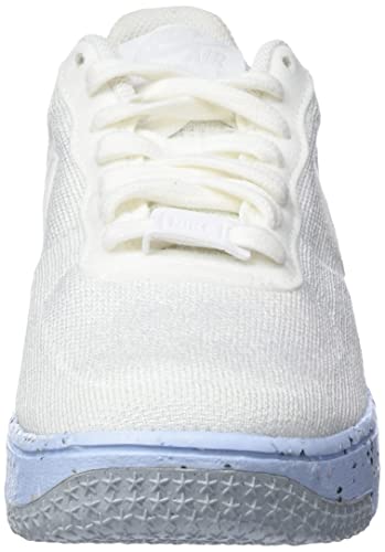 Nike Women's Air Force 1 Crater Flyknit shoes, White Pure Platinum 100, 8