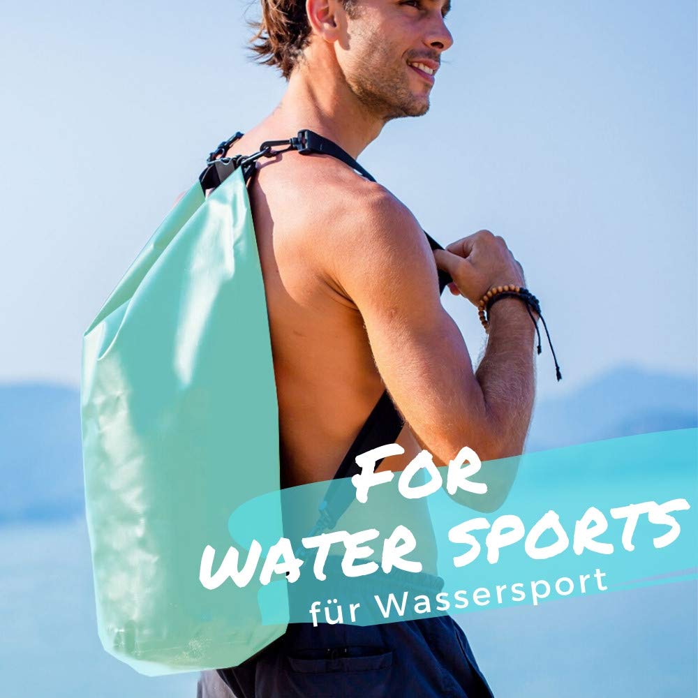 Dry Bag Waterproof 10/20L, Dry Bag Backpack for Kayaking, Lightweight Designed for Beach, Camping, Boating, Hiking, Rafting and Fishing