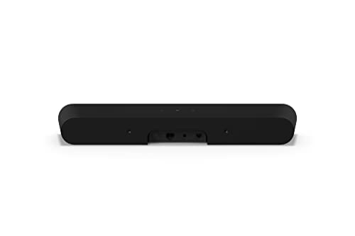 Sonos Ray Essential Soundbar, for TV, Music and Video Games - Black