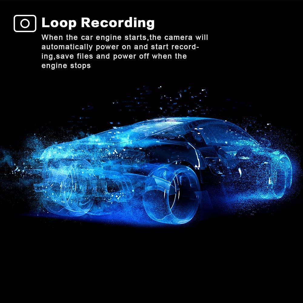 Dash Cam for Car Front Rear Dual Car Camera 4" IPS 1080 Driving Recorder 170°Wide Angle with Backup Camera,G-Sensor, WDR Loop Recording,DVR Parking Monitor,Night Vision,Motion Detection[2022 New]