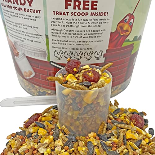 Pecking Order Dessert Bucket Mealworm Sprinkles - 5 LB
