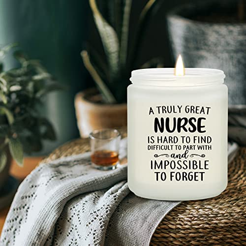 Maybeone Nurse Appreciation Gifts - A Truly Great Nurse is Hard to Find - Lavender Scented Candle Gift - Graduation, Retirement, Christmas, Birthday Gifts for Nurse - Thank You Gifts for Nurse