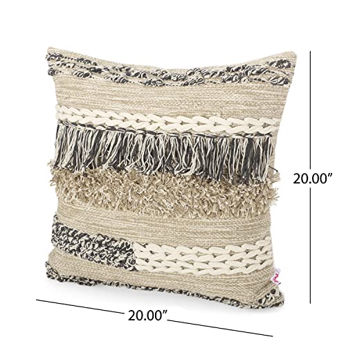 Christopher Knight Home Ashley Hand-Loomed Boho Pillow Cover (Set of 2), MULTICOLOR