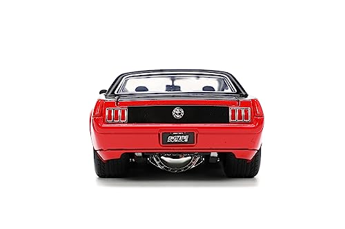Jada Toys Big Time Muscle 1:24 1965 Ford Mustang Die-Cast Car (Red/Black)