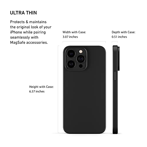 PEEL Ultra Thin Magnetic Case for MagSafe iPhone 14 Pro Max, Black β Embedded MagSafe Compatible Magnet, Minimalist Design, Branding Free β Protects and Showcase Your Apple iPhone 14 Pro Max