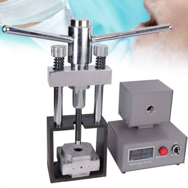 Flexible Denture Machine, Lab Equipment Electric Hydraulic Press Dentistry Injection System, 110V 400W Professional for Making Flexible Removable Partial De ntures