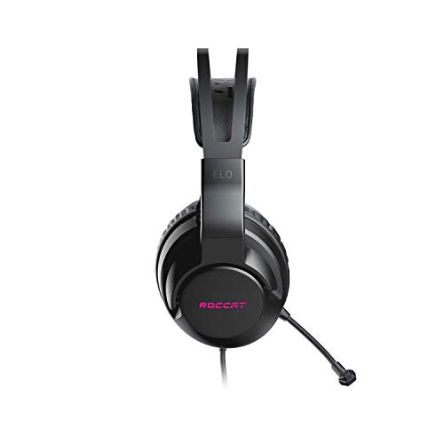 ROCCAT Pyro Mechanical Gaming Keyboard with RGB Lightning, Black (ROC-12-622) Burst Pro Lightweight Optical Gaming Mouse & ROCCAT Elo 7.1 USB Wired Surround Sound PC Gaming Headset