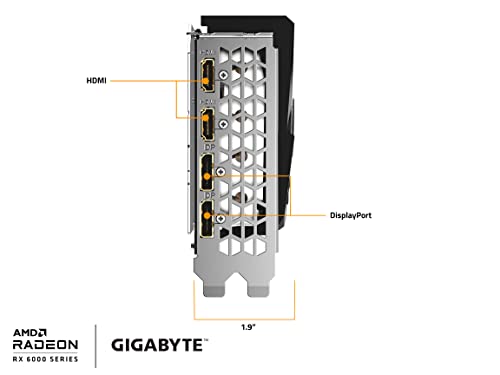 GIGABYTE Radeon RX 6750 XT Gaming OC 12G Graphics Card, WINDFORCE 3X Cooling System, 12GB 192-bit GDDR6, GV-R675XTGAMING OC-12GD Video Card