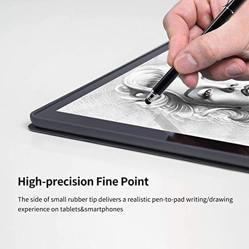 Stylus Compatible with Amazon Fire 7 Kids Edition (2019 Release)/ Kindle Fire HDX 8.9 (2013 Release),7 (2013 Release) - Touch Screen Pen Fiber Tip Aluminum Lightweight Black