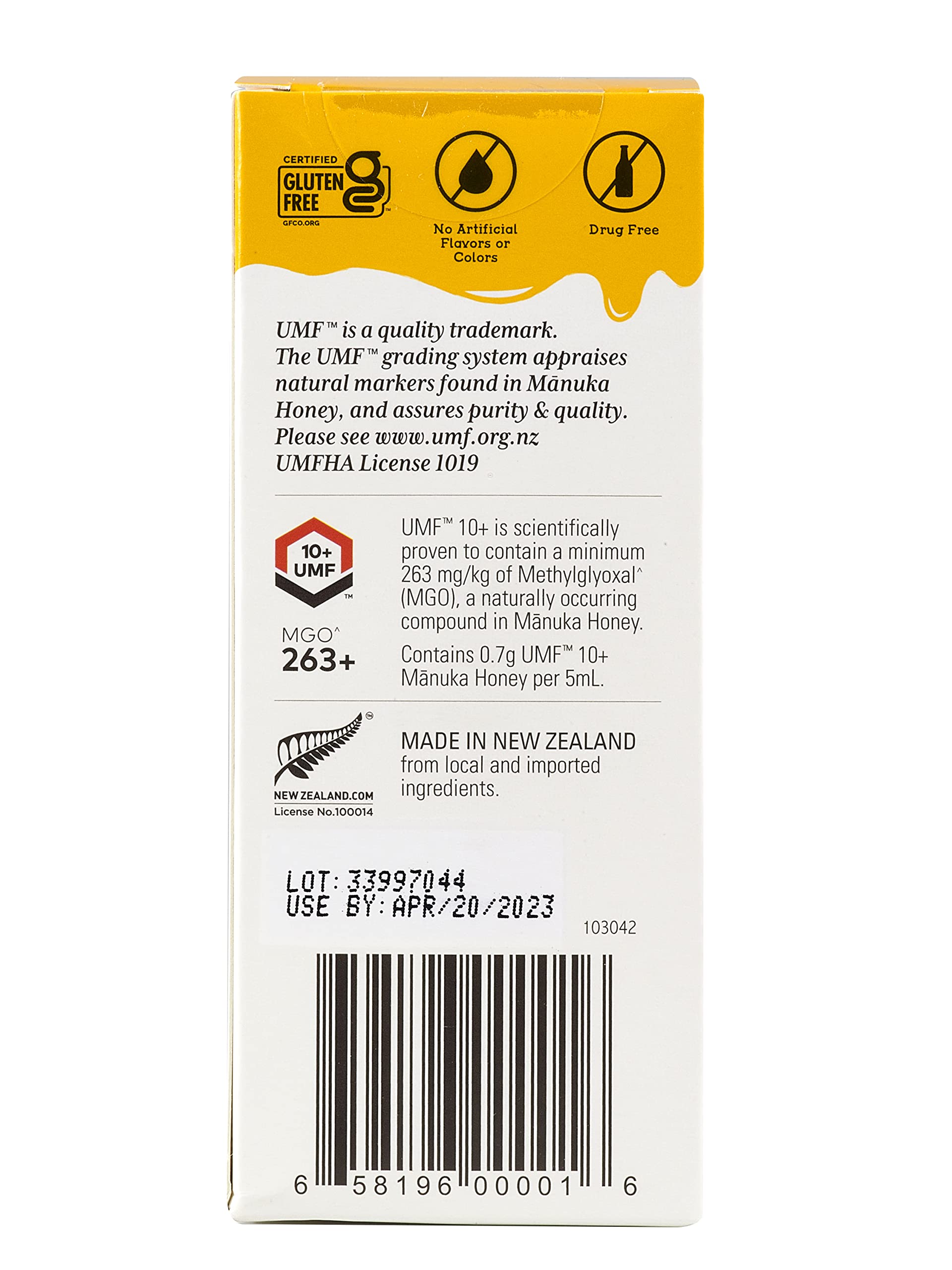 COMVITA Kids Nighttime Soothing Natural Syrup, UMF 10+ Manuka Honey, Vitamin C, D & Zinc, Chamomile Extract, Grape Flavor 4 oz