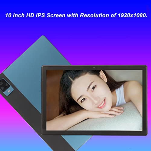 DAUERHAFT 10 Inch Tablet, 8 Core CPU Tablet PC, 8GB 256GB Tablet, 8MP Front 16MP Rear IPS Screen HD Tablet, 5G WiFi Tablet, 7000mAh, Fast Charging Support Calling Tablet for Android 12(Blue)