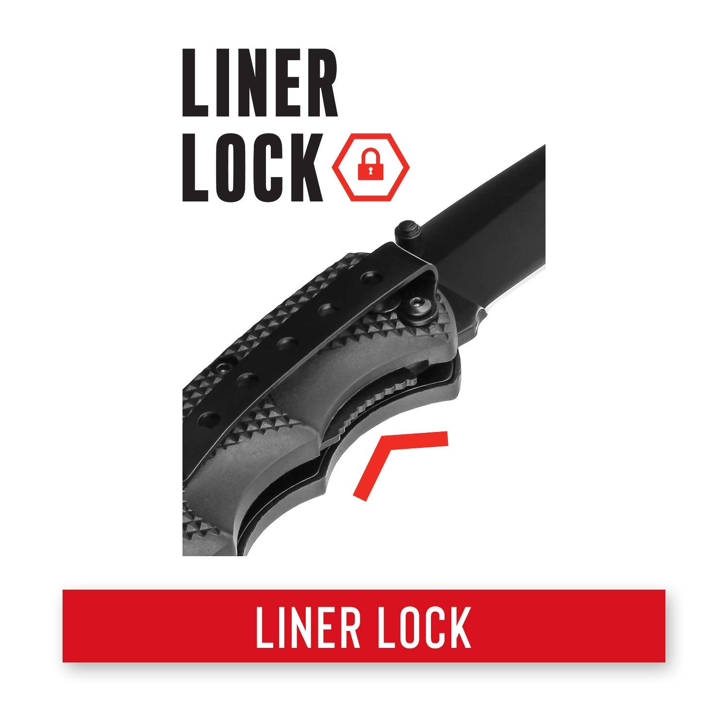 COAST® LX315 LINER LOCK™ Folding Knife 3.0-Inch Blade , Black
