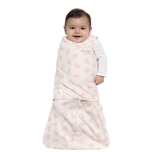 HALO 100% Cotton Sleepsack Swaddle, 3-Way Adjustable Wearable Blanket, TOG 1.5, Small, Baby Girl Bundle