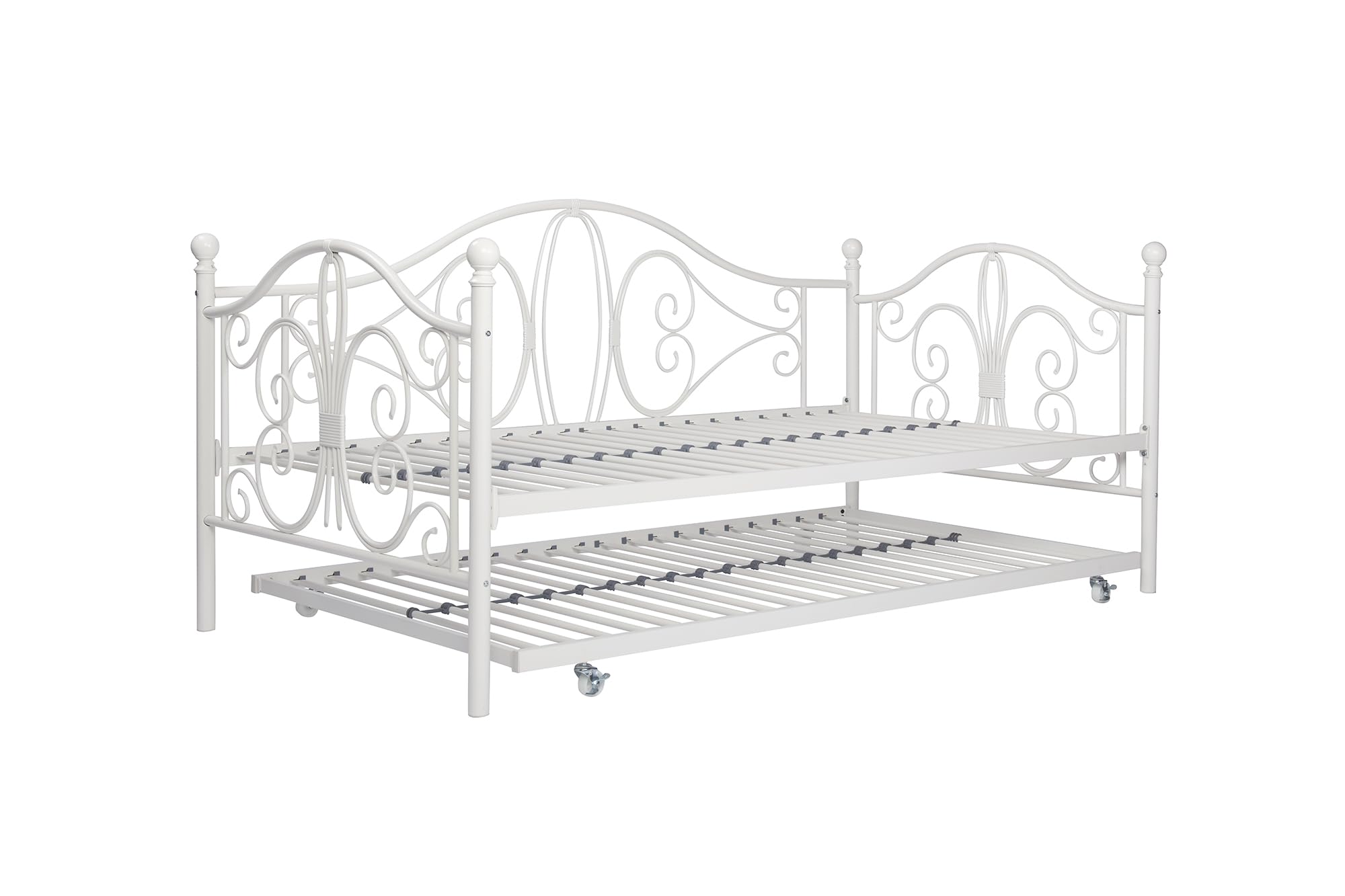 DHP Bombay Trundle Twin Metal Daybed, Bronze