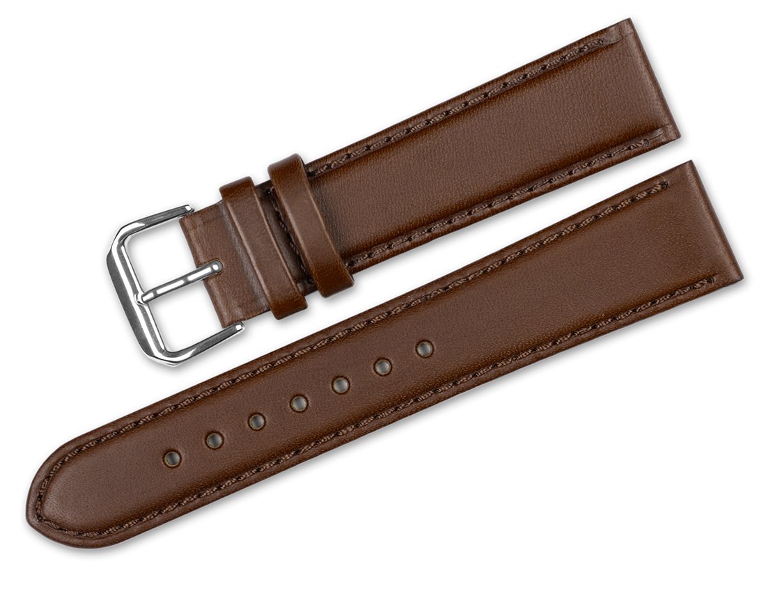 deBeer Stage Coach Genuine Leather Watch Band - Black 15mm