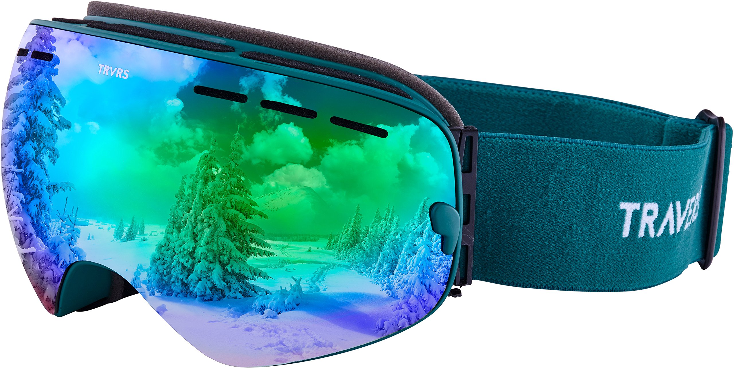 Retrospec G2 Ski and Snowboard Goggles for Men and Women, With Magnetic 100% UV Blocking, Anti-Scratch and Anti-Fog Lenses for Protection and Comfort One Size Fits Most