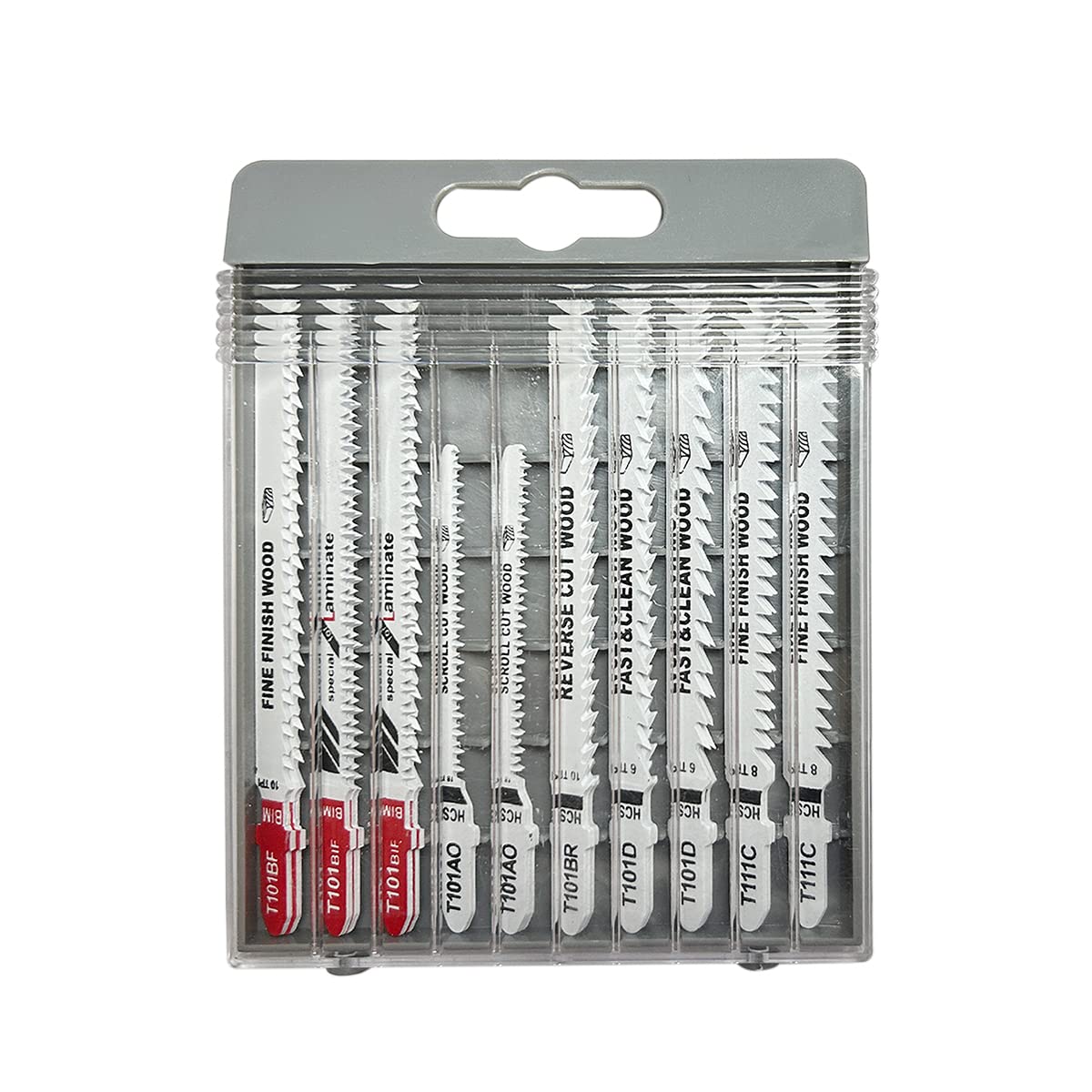 FOXBC Jigsaw Blades for Wood, T-Shank, 18 Pack (T101BR, T101AO, T101BF, 101BIF, T101D, T111C)