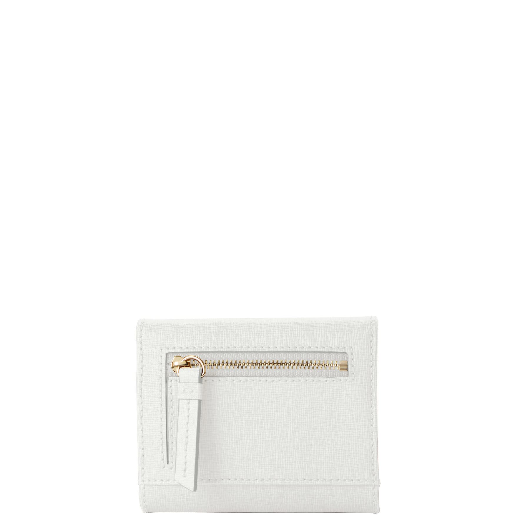 Dooney & Bourke Wallet, Saffiano Small Flap Credit Card Wallet - Off White