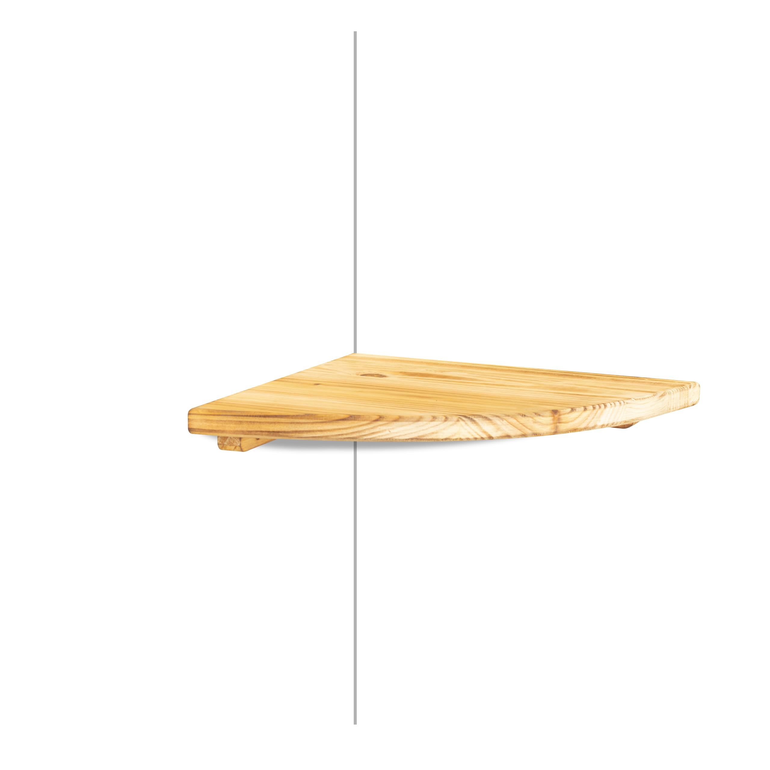 Increased Fire Corner Wall Shelf Wall Mounted Wood Round Floating Shelves Hanging Plant Shelf Kitchen Bathroom Speaker Large Carbonize